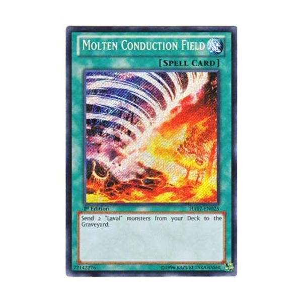 遊戯王 英語版 HA07-EN025 Molten Conduction Field 炎熱伝導場 (シークレットレア) 1st Editio: 商品のタイトル【中古品】(中古品)＝使用済み中古品です。画像の商品はサンプル画像です。実際に届く...