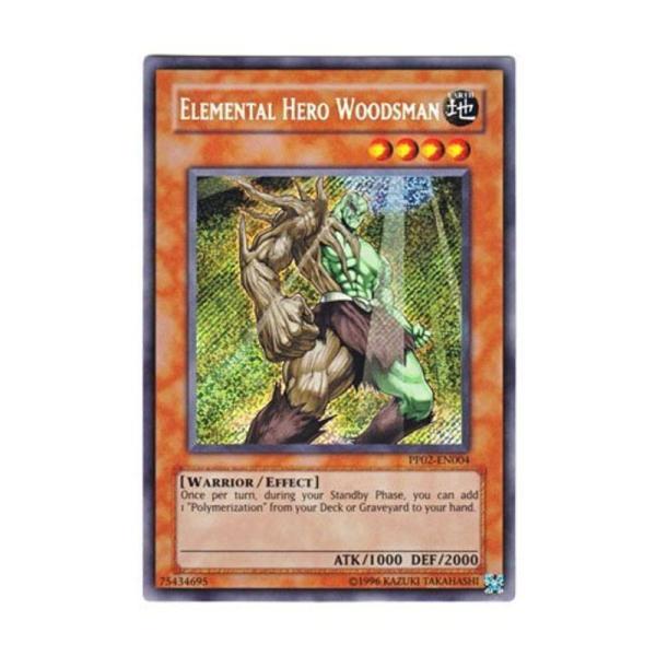 遊戯王 英語版 PP02-EN004 Elemental HERO Woodsman E・HERO フォレストマン (シークレットレア): 商品のタイトル【中古品】(中古品)＝使用済み中古品です。画像の商品はサンプル画像です。実際に届く商品...