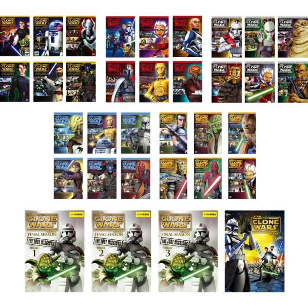 スター・ウォーズ クローン・ウォーズ 1、2、3、4、5、FINAL、劇場版 レンタル落ち 全34巻セット マーケットプレイスDVDセット商: 商品のタイトル【中古品】(中古品)＝使用済み中古品です。画像の商品はサンプル画像です。実際に届く...