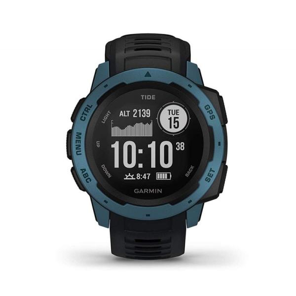 GARMIN(ガーミン) アウトドアウォッチ Instinct Tide Black/Blue 010-02064-B2: 商品のタイトル【中古品】(中古品)＝使用済み中古品です。画像の商品はサンプル画像です。実際に届く商品と異なりますので...