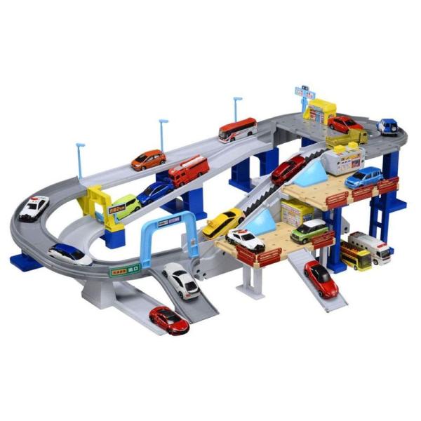 タカラトミー『 トミカ 2スピードでコントロール トミカアクション 高速どうろ 』 ミニカー 車 おもちゃ 3歳以上 玩具安全基準合格 ST: 商品のタイトル【中古品】(中古品)＝使用済み中古品です。画像の商品はサンプル画像です。実際に届く...