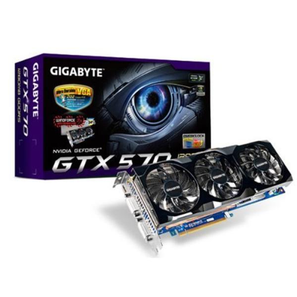 GIGABYTE グラフィックボード nVIDIA GeForce GTX570 Overclock 1280MB PCI-E GV-N57: 商品のタイトル【中古品】(中古品)＝使用済み中古品です。画像の商品はサンプル画像です。実際に届く...