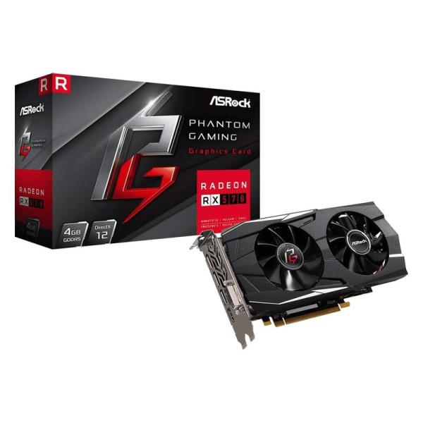 Asrock 90-GA0K00-00UANF graphics card Radeon RX 570 4 GB GDDR5: 商品のタイトル【中古品】(中古品)＝使用済み中古品です。画像の商品はサンプル画像です。実際に届く商品と異なります...
