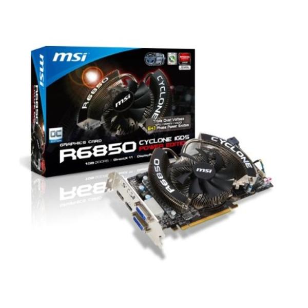 MSI/エムエスアイ Radeon HD6850搭載ビデオカード OCモデル R6850 CYCLONE 1GD5 PE OC V2: 商品のタイトル【中古品】(中古品)＝使用済み中古品です。画像の商品はサンプル画像です。実際に届く商品と異...