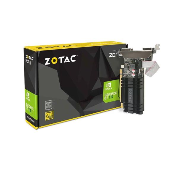 ZOTAC GeForce GT 710 2GB DDR3 PCI-E2.0 DL-DVI VGA HDMI Passive Cooled : 商品のタイトル【中古品】(中古品)＝使用済み中古品です。画像の商品はサンプル画像です。実際に届く...