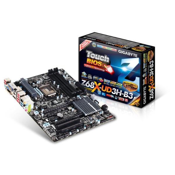 GIGABYTE LGA1155 intel Z68(B3) ATX GA-Z68X-UD3H-B3: 商品のタイトル【中古品】(中古品)＝使用済み中古品です。画像の商品はサンプル画像です。実際に届く商品と異なりますのでご了承下さいませ。※...
