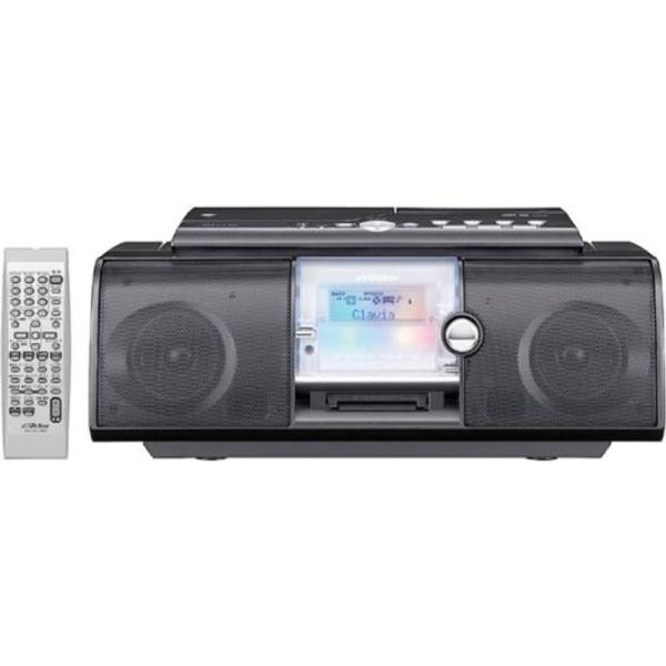 JVCケンウッド ビクター CD-MDポータブルシステム ブラック RC-L1MD-B: 商品のタイトル【中古品】(中古品)＝使用済み中古品です。画像の商品はサンプル画像です。実際に届く商品と異なりますのでご了承下さいませ。※中古品のため、...