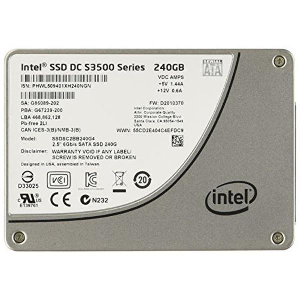 Intel Solid-State Drive DC S3500 Series SSDSC2BB240G401 240GB 260 MB/s: 商品のタイトル【中古品】(中古品)＝使用済み中古品です。画像の商品はサンプル画像です。実際に届く...