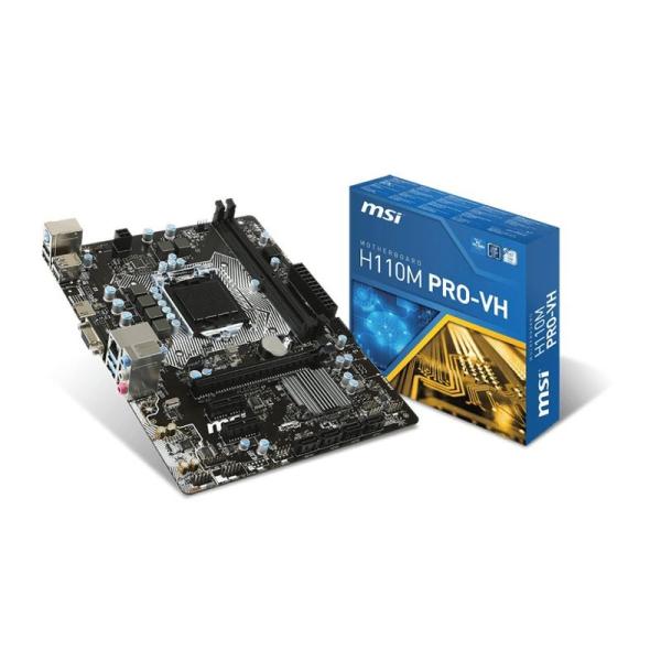 MSI H110M PRO-VH Intel H110チップセット搭載Micro ATXマザーボード (D-SUB HDMI) MB3512: 商品のタイトル【中古品】(中古品)＝使用済み中古品です。画像の商品はサンプル画像です。実際に届く...