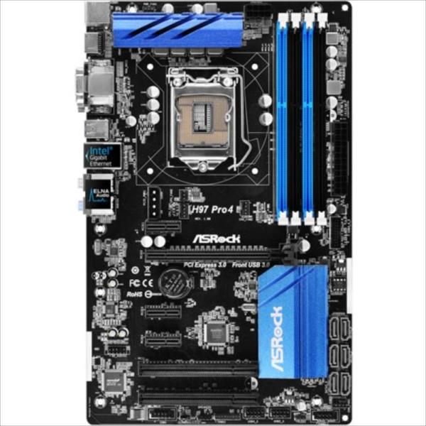 ASRock マザーボード H97 ATX H97 Pro4: 商品のタイトル【中古品】(中古品)＝使用済み中古品です。画像の商品はサンプル画像です。実際に届く商品と異なりますのでご了承下さいませ。※中古品のため、商品のコンディション、ケー...