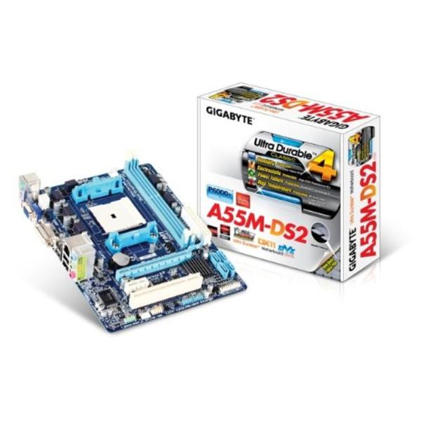 A55マザーボード GA-A55M-DS2: 商品のタイトル【中古品】(中古品)＝使用済み中古品です。画像の商品はサンプル画像です。実際に届く商品と異なりますのでご了承下さいませ。※中古品のため、商品のコンディション、ケース、説明書等の付属...