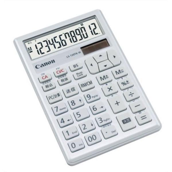 Canon テンキー電卓 LS-120TKIII-S: 商品のタイトル【中古品】(中古品)＝使用済み中古品です。画像の商品はサンプル画像です。実際に届く商品と異なりますのでご了承下さいませ。※中古品のため、商品のコンディション、ケース、説明...
