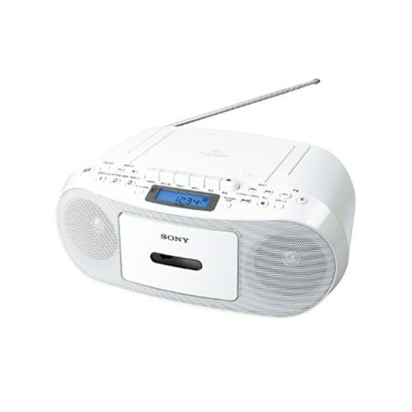 ソニー CDラジオカセットコーダー ホワイト CFD-S50/W: 商品のタイトル【中古品】(中古品)＝使用済み中古品です。画像の商品はサンプル画像です。実際に届く商品と異なりますのでご了承下さいませ。※中古品のため、商品のコンディション、...