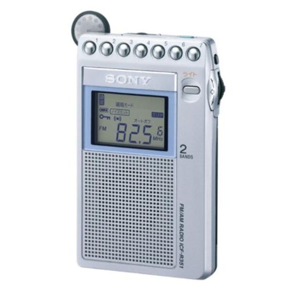 SONY FM/AM ポケッタブルラジオ R351 ICF-R351: 商品のタイトル【中古品】(中古品)＝使用済み中古品です。画像の商品はサンプル画像です。実際に届く商品と異なりますのでご了承下さいませ。※中古品のため、商品のコンディショ...
