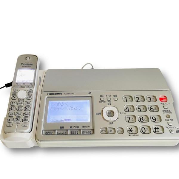 パナソニック おたっくす デジタルコードレスFAX 親機のみ 1.9GHz DECT準拠方式 シルバー KX-PD551D-S: 商品のタイトル【中古品】(中古品)＝使用済み中古品です。画像の商品はサンプル画像です。実際に届く商品と異なりま...