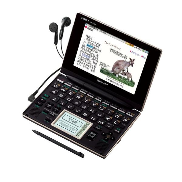 シャープ Brain ワンセグ搭載カラー液晶電子辞書 PW-TC980-B 5型高精細HVGAカラー液晶搭載 コンテンツダウンロード機能搭載: 商品のタイトル【中古品】(中古品)＝使用済み中古品です。画像の商品はサンプル画像です。実際に届く...