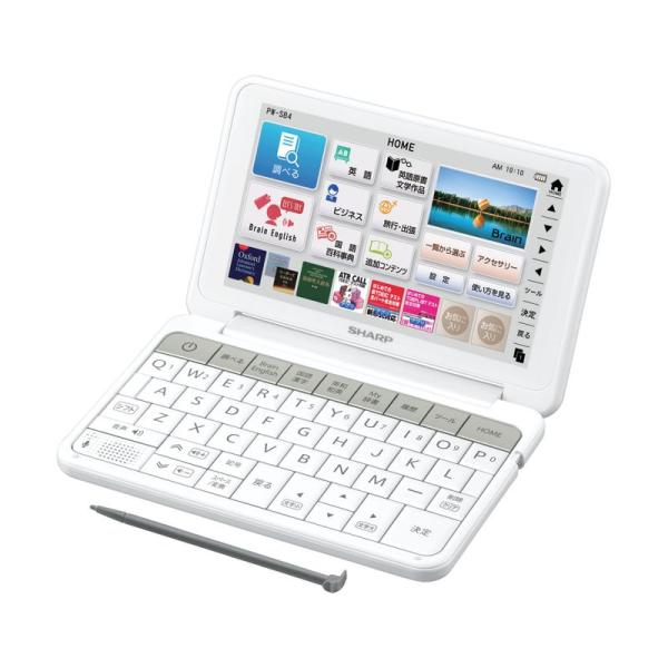 シャープ カラ?電子辞書 Brain 大学生・ビジネスモデル ホワイト系 PW-SB4-W: 商品のタイトル【中古品】(中古品)＝使用済み中古品です。画像の商品はサンプル画像です。実際に届く商品と異なりますのでご了承下さいませ。※中古品のた...