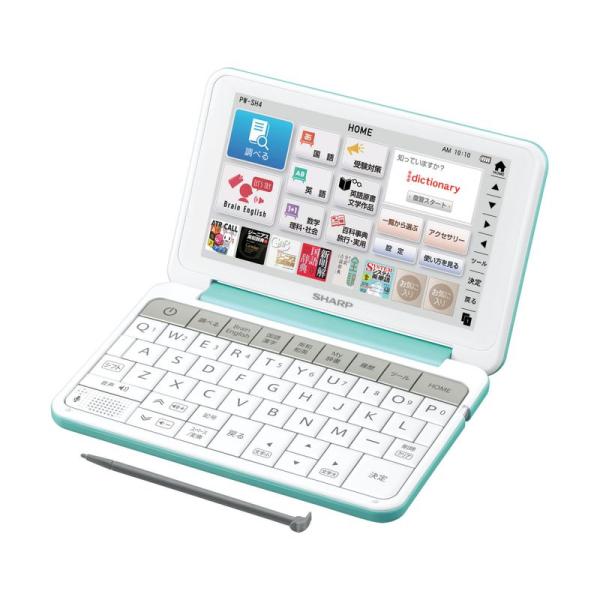 シャープ カラ?電子辞書 Brain 高校生モデル グリーン系 PW-SH4-G: 商品のタイトル【中古品】(中古品)＝使用済み中古品です。画像の商品はサンプル画像です。実際に届く商品と異なりますのでご了承下さいませ。※中古品のため、商品の...