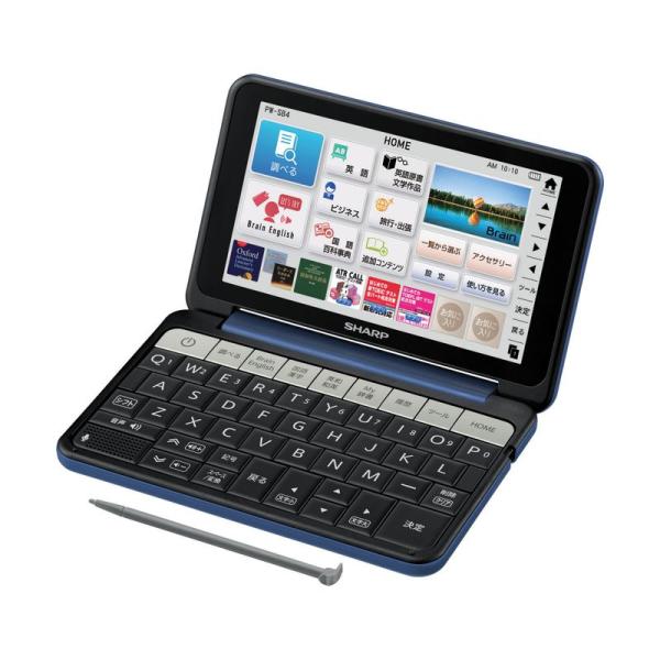 シャープ カラ?電子辞書 Brain 大学生・ビジネスモデル ネイビー系 PW-SB4-K: 商品のタイトル【中古品】(中古品)＝使用済み中古品です。画像の商品はサンプル画像です。実際に届く商品と異なりますのでご了承下さいませ。※中古品のた...