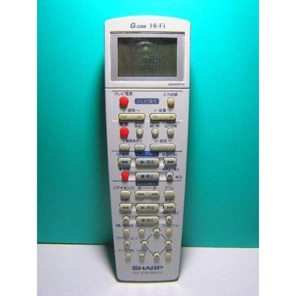 シャープ ビデオ・DVD・CDリモコン GA143TEV1: 商品のタイトル【中古品】(中古品)＝使用済み中古品です。画像の商品はサンプル画像です。実際に届く商品と異なりますのでご了承下さいませ。※中古品のため、商品のコンディション、ケース...