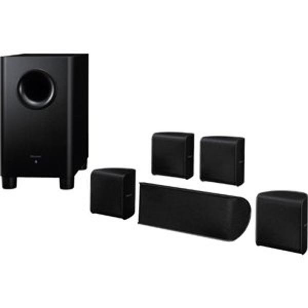 Pioneer 5.1ch スピーカーシステム S-HS100: 商品のタイトル【中古品】(中古品)＝使用済み中古品です。画像の商品はサンプル画像です。実際に届く商品と異なりますのでご了承下さいませ。※中古品のため、商品のコンディション、ケ...
