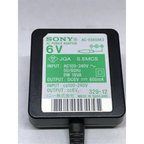 部品SONY純正 ACアダプター AC-ES608K3(ヘッドホン用6V) 対応機種：MDR-DS7500: 商品のタイトル【中古品】(中古品)＝使用済み中古品です。画像の商品はサンプル画像です。実際に届く商品と異なりますのでご了承下さいま...