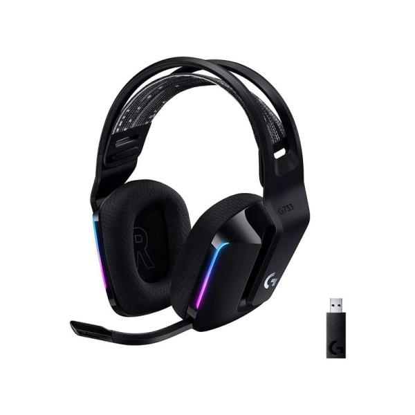 Logicool G G733 ワイヤレス ゲーミングヘッドセット LIGHTSPEED 無線 7.1ch マイク付き 278g 軽量 長時: 商品のタイトル【中古品】(中古品)＝使用済み中古品です。画像の商品はサンプル画像です。実際に届く...