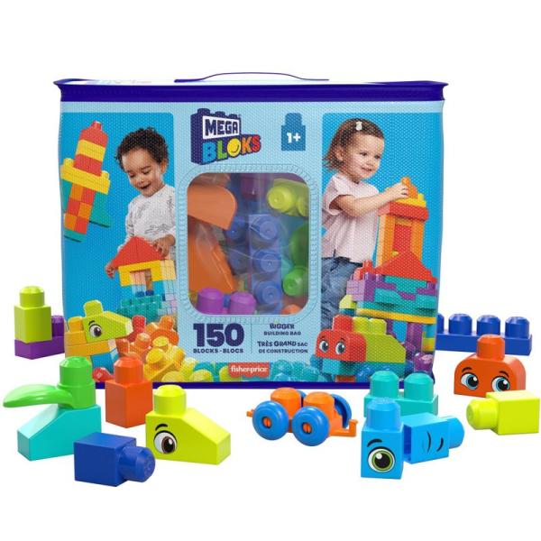 マテル(MATTEL)メガブロック(MEGA BLOKS) 1才からのメガブロックさらにたっぷり 150個ブロックパック 1才~プレゼント : 商品のタイトル【中古品】(中古品)＝使用済み中古品です。画像の商品はサンプル画像です。実際に届く...