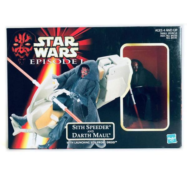 STAR WARS EPISODE1 SITH SPEEDER AND DARTH MAUL Action Figure: 商品のタイトル【中古品】(中古品)＝使用済み中古品です。画像の商品はサンプル画像です。実際に届く商品と異なりますので...
