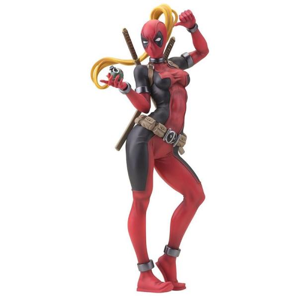 コトブキヤ MARVEL美少女 MARVEL UNIVERSE レディ・デッドプール 1/7スケール PVC製 塗装済み完成品フィギュア: 商品のタイトル【中古品】(中古品)＝使用済み中古品です。画像の商品はサンプル画像です。実際に届く商品...