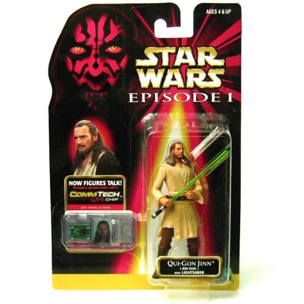 Star Wars: Episode 1 Qui-Gon Jinn (Jedi Duel) Action Figure: 商品のタイトル【中古品】(中古品)＝使用済み中古品です。画像の商品はサンプル画像です。実際に届く商品と異なりますのでご...