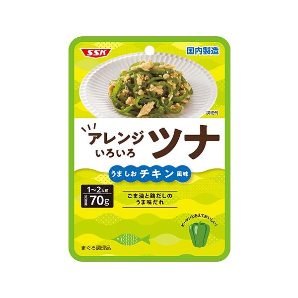 ★パッケージ・商品内容等は、予告なく変更する場合も　ございます。予めご了承ください。★当店では複数の店舗で在庫を共有しております。　在庫切れの場合もございますので予めご了承ください。【商品の特長】ごま油と鶏だしのうま味だれで味付けをしたツナ...