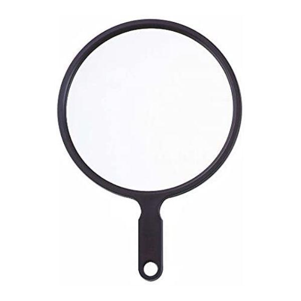 とにかく大きい！ 顔全体をすっぽり映しちゃう特大のハンドミラー。【仕様】カラー：ブラック 鏡サイズ：φ245mm 枠サイズ：H393×W273×D10mm販売する商品は十分にご用意しておりますが、メーカーの生産状況により売切れとなった場合は...