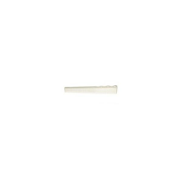 刈り上げコームです。最薄部分1.2mm。 【Y.S.Park コームの特徴】・バッティングスペースヘッド第一歯が短くなっているため、持ち手を変えることなくブロッキングや、分け目を簡単に作ることができます。・グラデーションピッチコームの先端に...