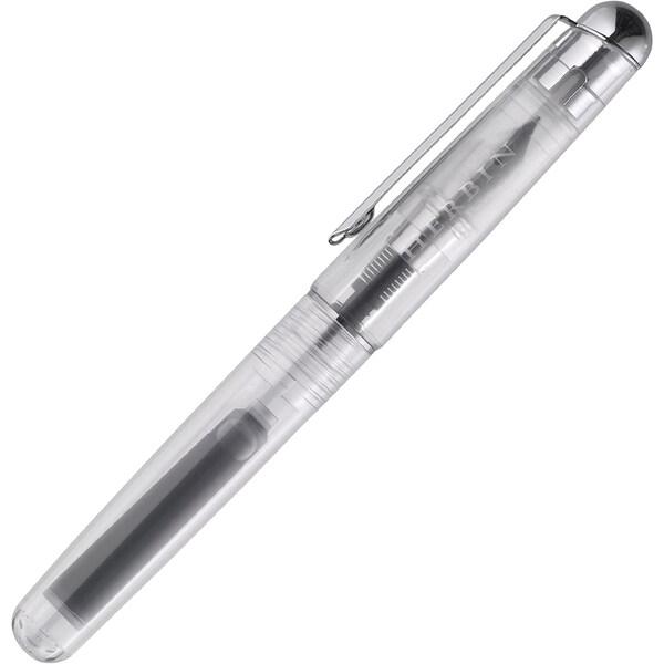 カートリッジインクを差し替えて使える万年筆。気軽に万年筆の書き心地をお楽しみいただけます。スケルトンボディは軽やかで、なめらかなペン先のタッチが魅力です。インクの残量がひと目でわかり、 キャップ部分に入ったさりげないエルバンのエンジのロゴが...