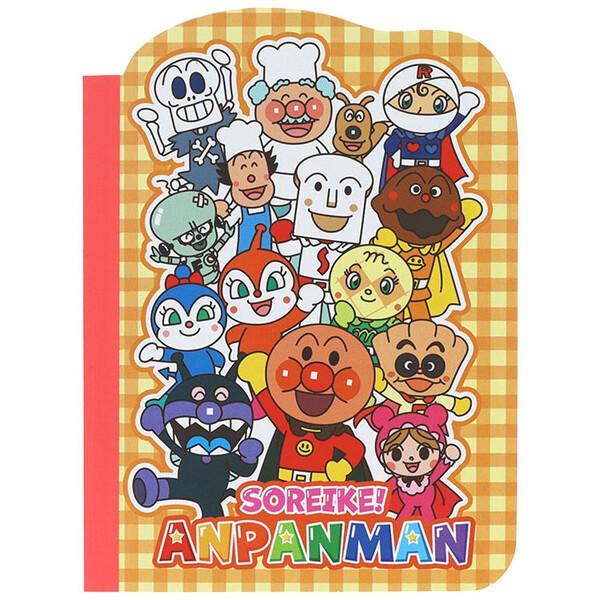 みんなだいすき「それいけ!アンパンマン」デザイン♪ちょっとしたメッセージにも便利な「ダイカットメモ」です。表紙・裏表紙ともにフルカラーでリニューアル!中紙もカラフルでかわいい。たっぷり50枚綴りです。【サイズ】約W93×H126×D6.5m...