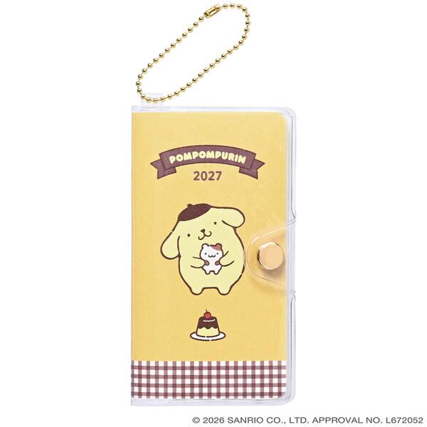 かわいい「ポムポムプリン」デザイン♪2027年版1月始まり、ロングセラーのクツワ「機能手帳」。家族みんなの予定をコンパクトに管理できる「家族手帳プチ」です。手のひらサイズで、バッグやポケットにもすっきり収まります。2027年1月〜12月まで...