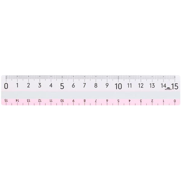 白でも黒でもメモリくっきり♪どんな色の上でもメモリが良く見える定規「ヨクミエルーラー」です。メモリの下に特殊印刷が施されているので、メモリの下に色が付くことで見やすくなります。ペンケースにも入る、コンパクトな15cmが測れるサイズ。5cmご...