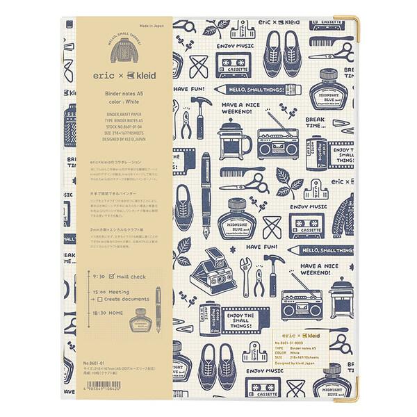 消しゴムはんこ作家eric氏が手掛ける繊細なアートと、kleidのデザインがコラボレーション!アートワークが鮮烈な「binder notes(バインダーノート)A5」です。個性的なビジュアルからは想像できない優れた機能性も有す、所有欲を刺激...