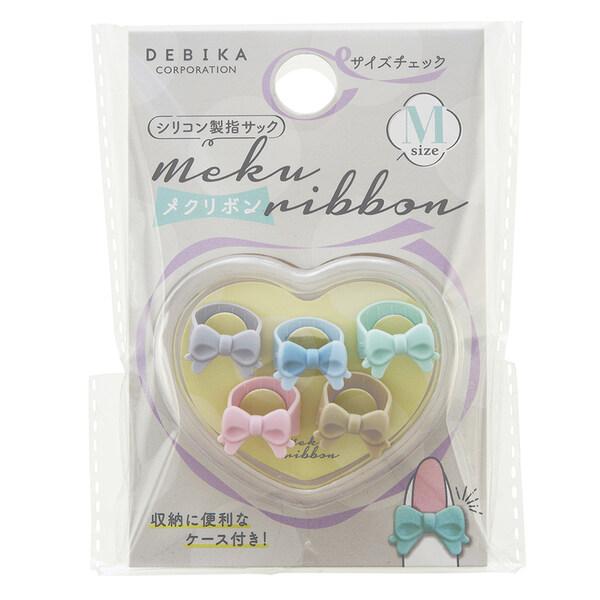 ニュアンスカラーのリボンが可愛い、しっかりめくれる指サック・指先にぴったりフィットし周りにくい扇形形状。・長時間使用しても指がむれにくいリング形状。・ネイルをしててもOK!・使い終わったら、収納にも使える簡易ハート型ケース入り。【サイズ】M...