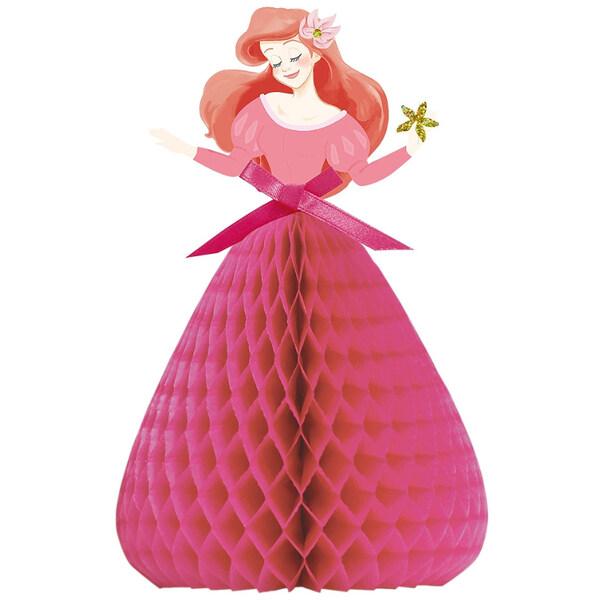 憧れ♪ ディズニープリンセスの豪華なドレス♪ウエディングやバースデーのお祝いなど、多目的に使える「カード」です。ドレスを180度立体的に広がるハニカムで表現。ウエストマークにリボン付。【サイズ】封筒=約W190×H140mm(定形内)【生産...