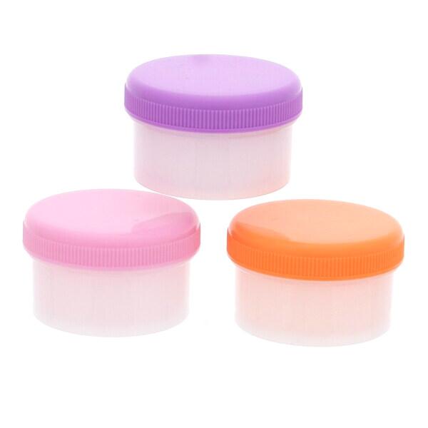 SK軟膏容器/B型24ml/3色セット※計量は水量表示※サイズ直径45×高さ27mm *底部角に空気が残りにくい。*軟膏薬が最後まで取りやすい。*キャップの開閉がしやすい。各種メーカーの練機に対応軟膏練機を使用してもインナーリングがあるから...