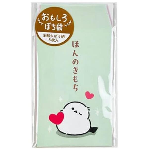 クスッと笑える、かわいい動物デザイン♪パステルカラーがさわやかな「ぽち袋」です。それぞれのキャラクターにぴったりの“おもしろ言葉”入り。三つ折りのお札がぴったり入るサイズです。5柄すべて異なるデザイン。お年玉やちょっとしたお礼、おこづかいな...