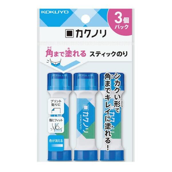 のり面が四角だから角まできれいに塗れる!色付きなので、塗ったところが一目でわかります。引っかかりが指にフィットし、滑りにくくなっています。【サイズ】24×24×83mm【内容量】約8g【カラー】ブルー■メーカー: コクヨ■品番: タ-KS3...