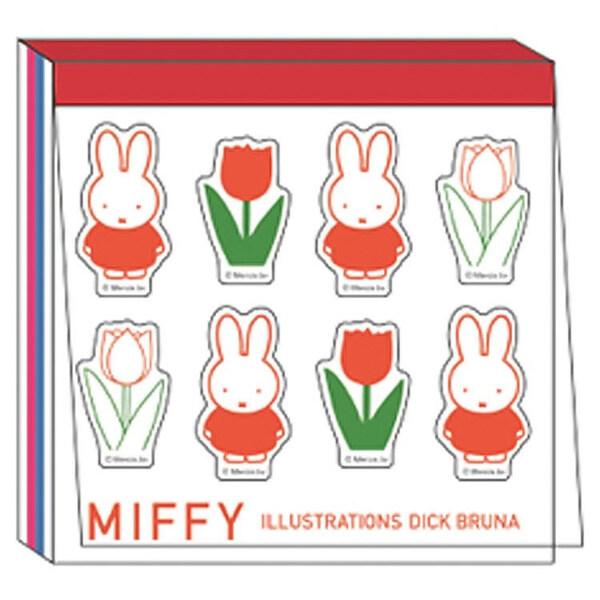 人気「miffy (ミッフィー)」の春らしいデザイン♪ちょっとしたメモやメッセージに便利な「スクエアメモ」です。1枚目には、かわいいシール付!楽しい4柄が、たっぷり各68枚綴り。キズや汚れから守ってくれる、PET表紙です。【サイズ】約W78...