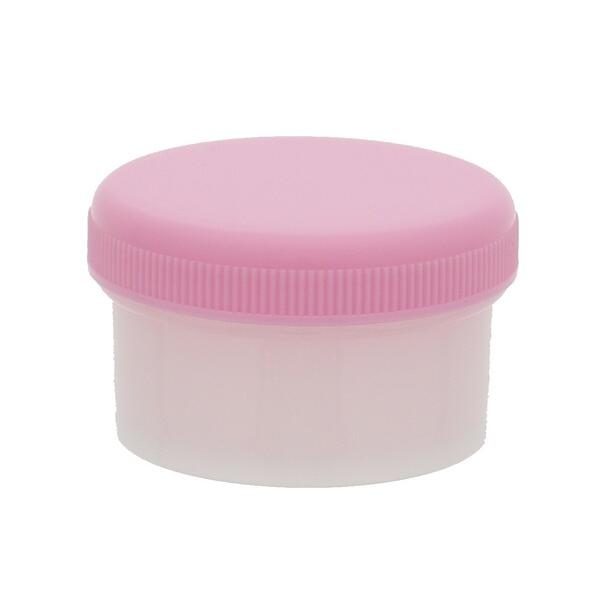 SK軟膏容器/B型24ml/ピンク※計量は水量表示※サイズ直径45×高さ27mm 1枚目掲載写真のサイズは販売商品とは異なります。*底部角に空気が残りにくい。*軟膏薬が最後まで取りやすい。*キャップの開閉がしやすい。各種メーカーの練機に対応...
