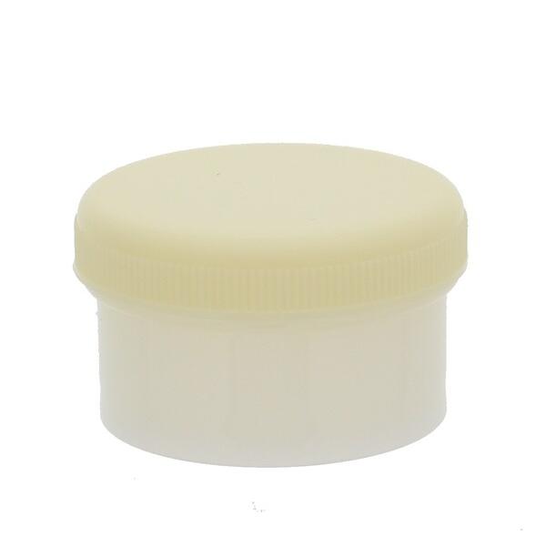 SK軟膏容器/B型24ml/クリーム※計量は水量表示※白色とのお間違いにご注意ください。※サイズ直径45×高さ27mm 1枚目掲載写真のサイズは販売商品とは異なります。*底部角に空気が残りにくい。*軟膏薬が最後まで取りやすい。*キャップの開...