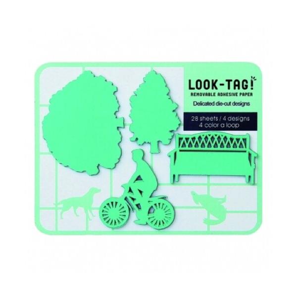 LOOK TAG!シリーズにTOWNシリーズ。イタリアやフランスの看板のデザインのブックマーク付箋や、映画や電車のチケットのデザインの付箋、街や公園、海辺の景色の付箋など、街を彩る物を集めたシリーズです。■メーカー: SPICE CO.LT...