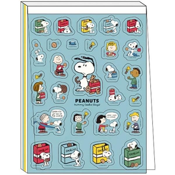 人気「PEANUTS (ピーナッツ)」スヌーピー×クッキーが楽しい「Yummy Cookie Days! (ヤミー クッキー デイズ)」デザインシリーズ♪シールが表紙になっている「メモパッド」です。コンパクトサイズで使いやすい。ウラのメッセ...