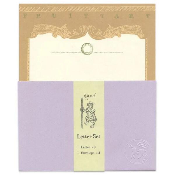 重なり合う美しい線と、レトロな配色が魅力♪人気作家「いのうえ彩」さんが描く、スイーツをテーマにしたステーショナリーシリーズ。便箋&amp;封筒の「レターセット」です。便箋は、表裏合わせて考え抜かれたデザインや色合いがかわいい。封筒には、エン...